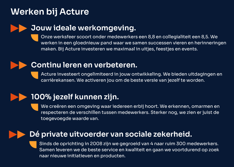 Verzuimspecialist | 32-40 uur - Werken Bij Acture Groep